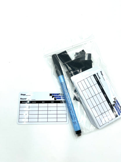 NPS DOPE Cards – Nedved Precision Shooting