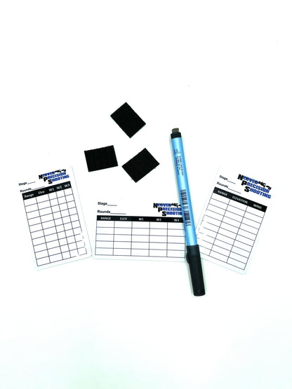 NPS DOPE Cards – Nedved Precision Shooting