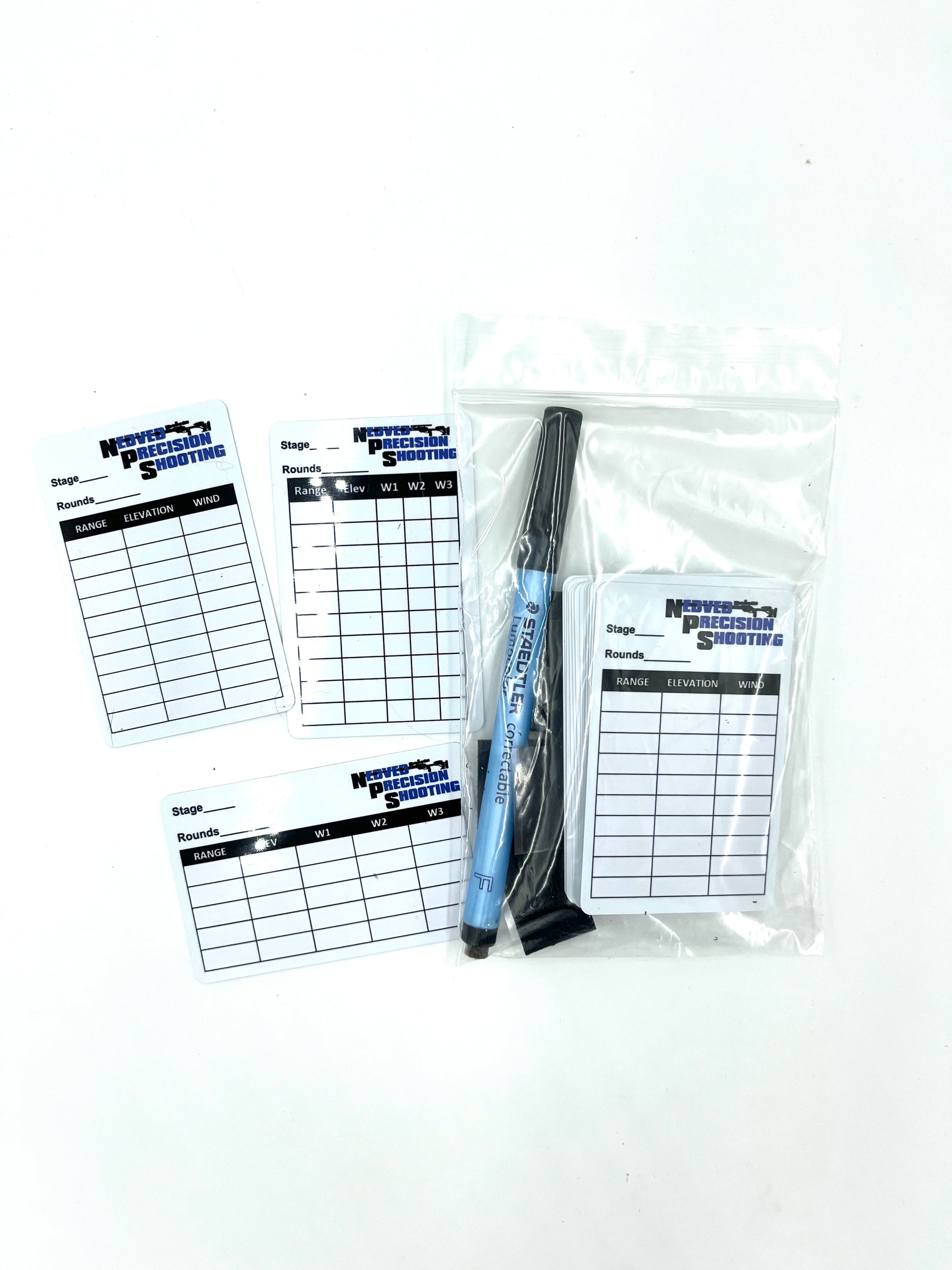 NPS DOPE Cards – Nedved Precision Shooting